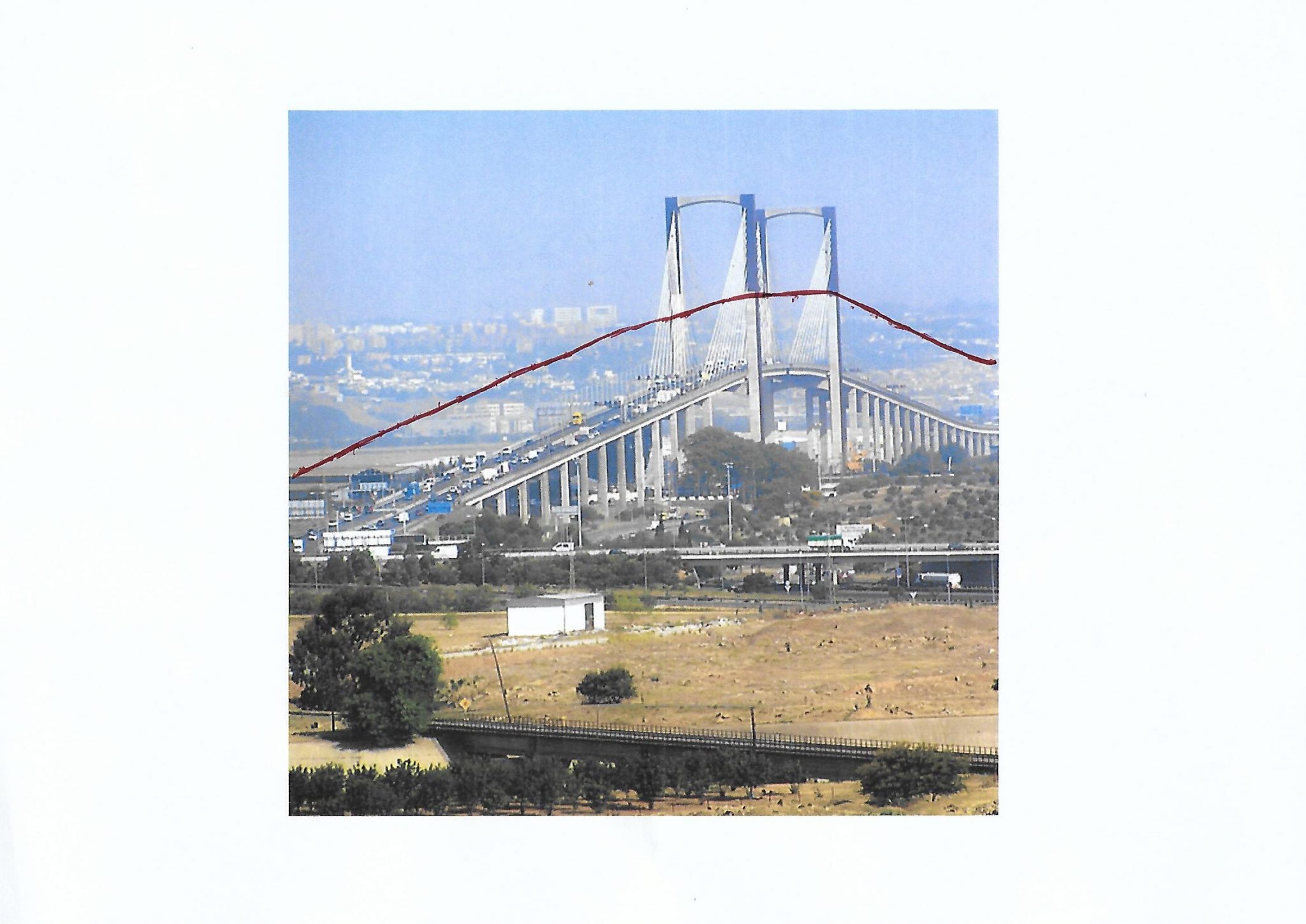 El gálibo del puente de la SE-40 tendrá casi 26 metros más que el del ...